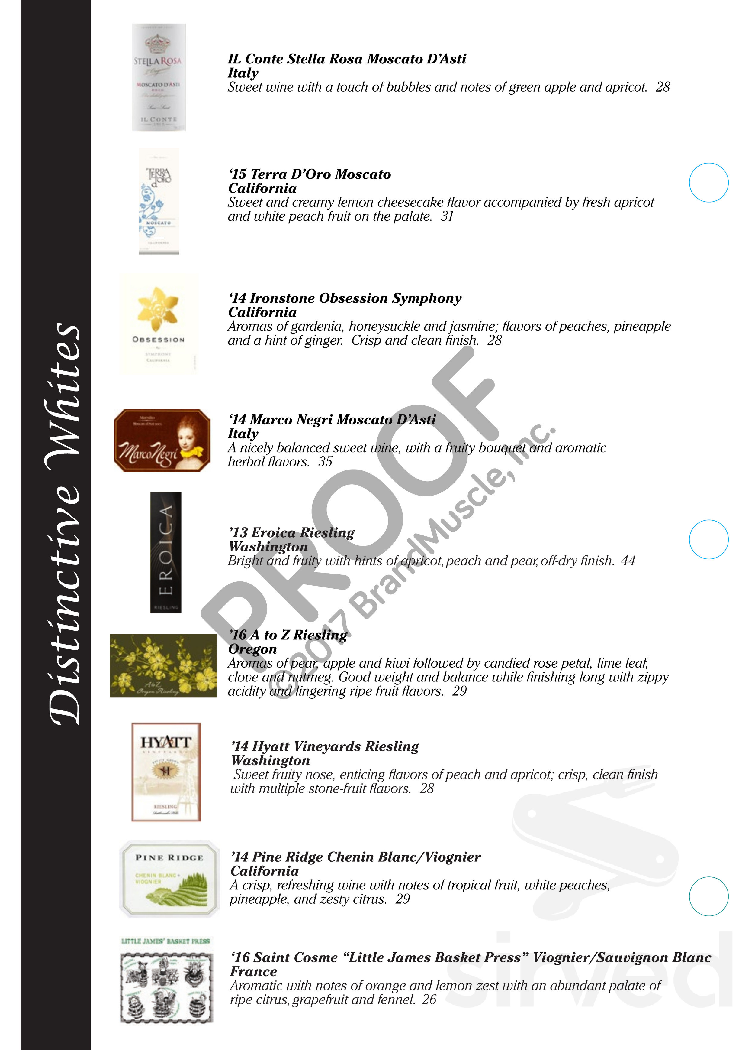 Alley Rose menu in Kearney, Nebraska, USA