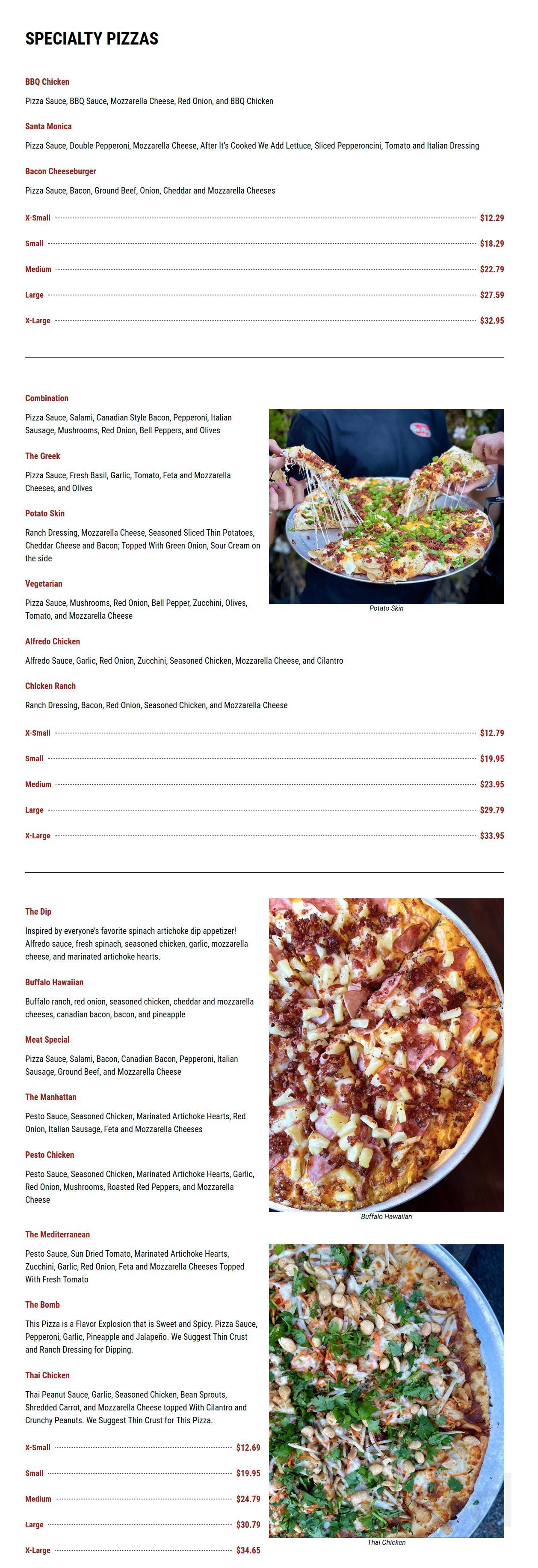 Ojai Pizza Company, Oak View menus in Oak View, California, United States