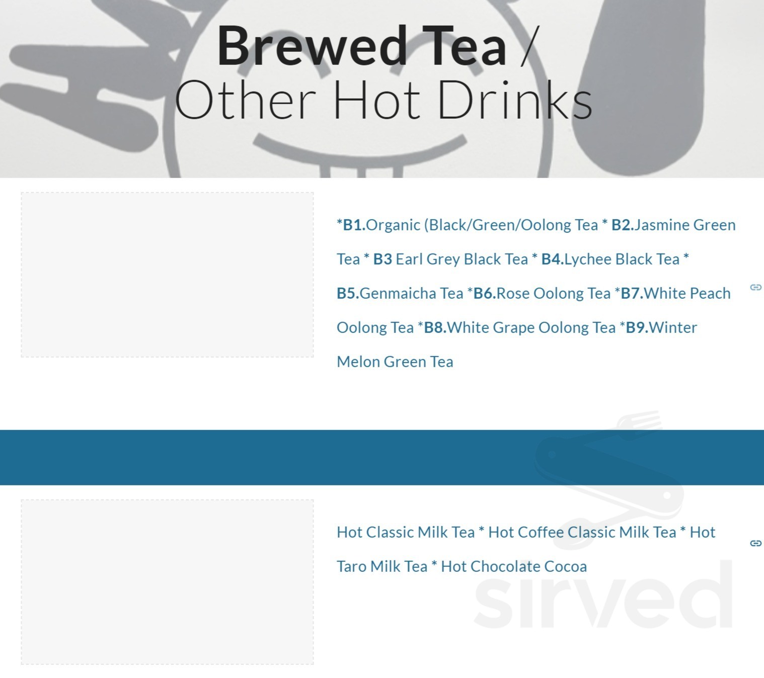 Hi Boba menu in Rio Rancho, New Mexico, USA