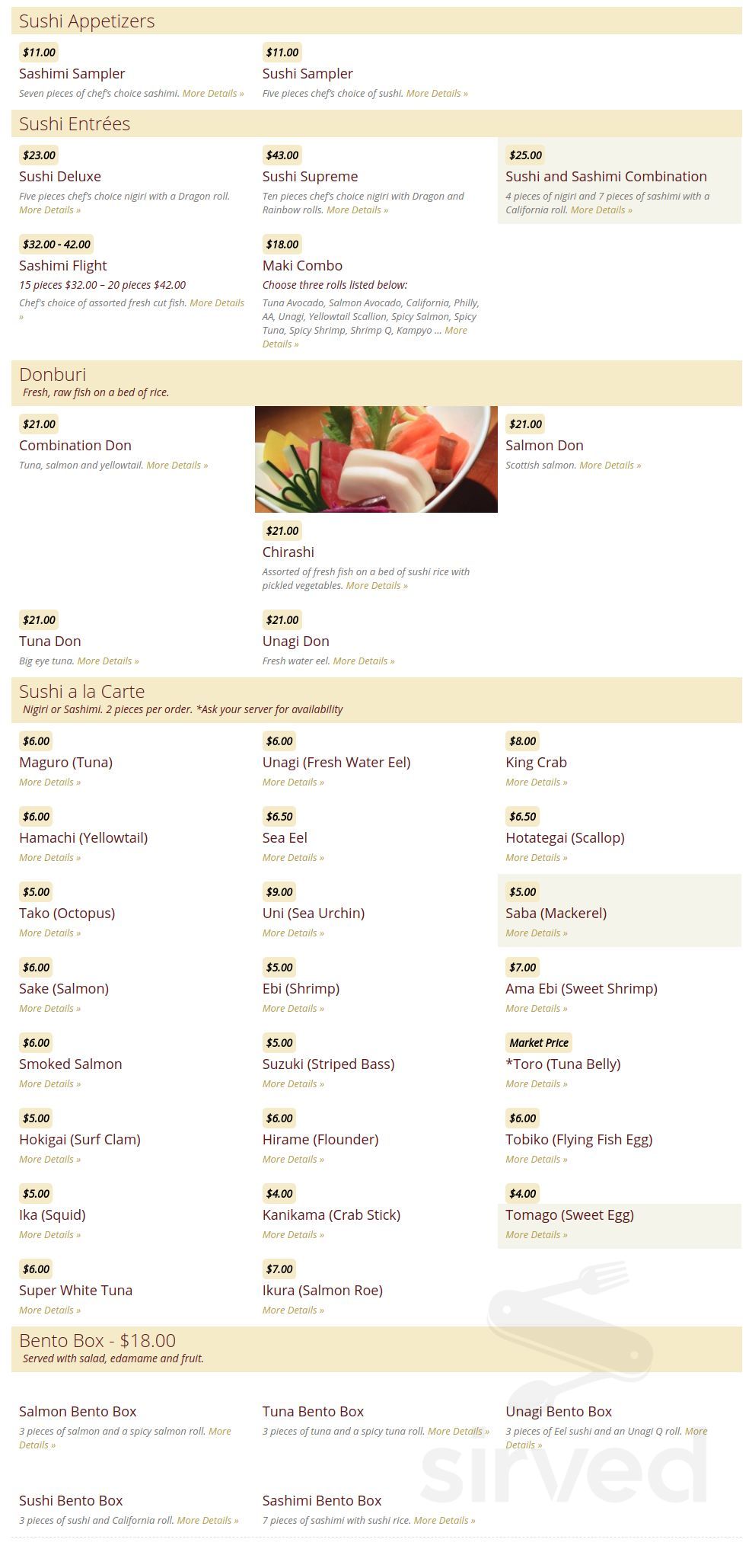 Sun Shui Restaurant menu in Arlington Heights, Illinois, USA
