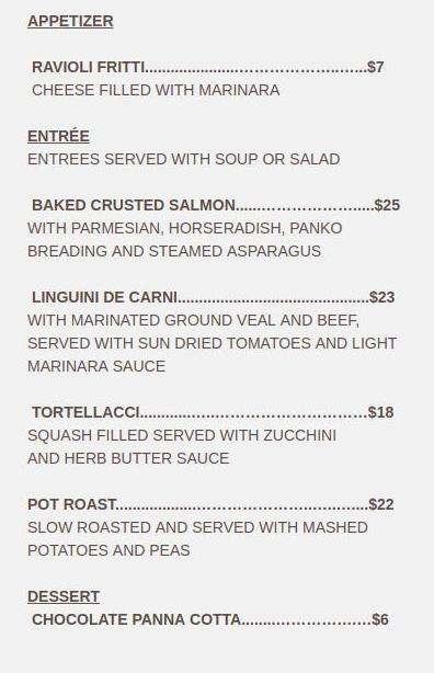 Gusto Italiano Restaurant menu in Glenview, Illinois, USA