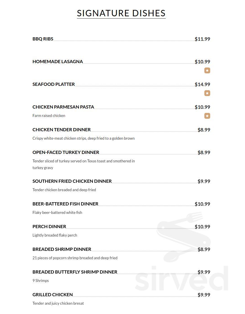 Menu for Lucio's in Eastlake, OH | Sirved