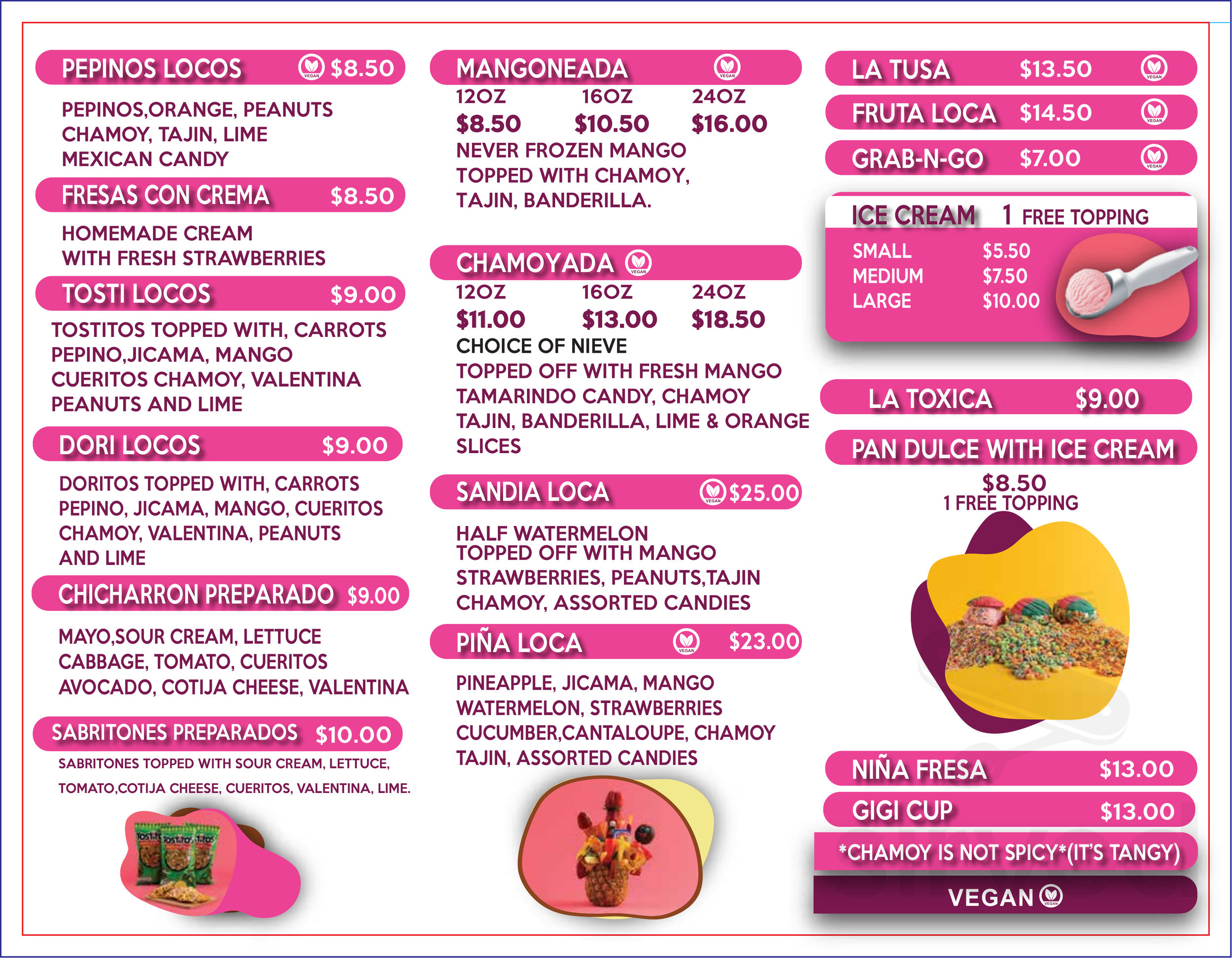 Mayas Snack Bar Menu In Queens New York USA Mayas Snack Bar Menu In Queens New York USA