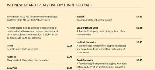 Menu for Camelot Bar and Grill in Appleton, WI | Sirved