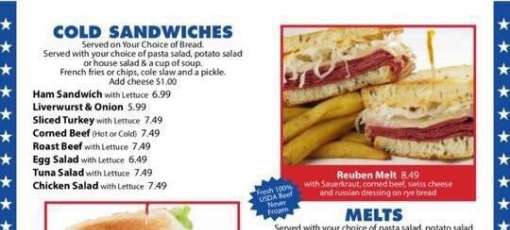 Menu for Piston Diner in Westville, NJ | Sirved