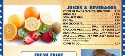 Menu for Piston Diner in Westville, NJ | Sirved