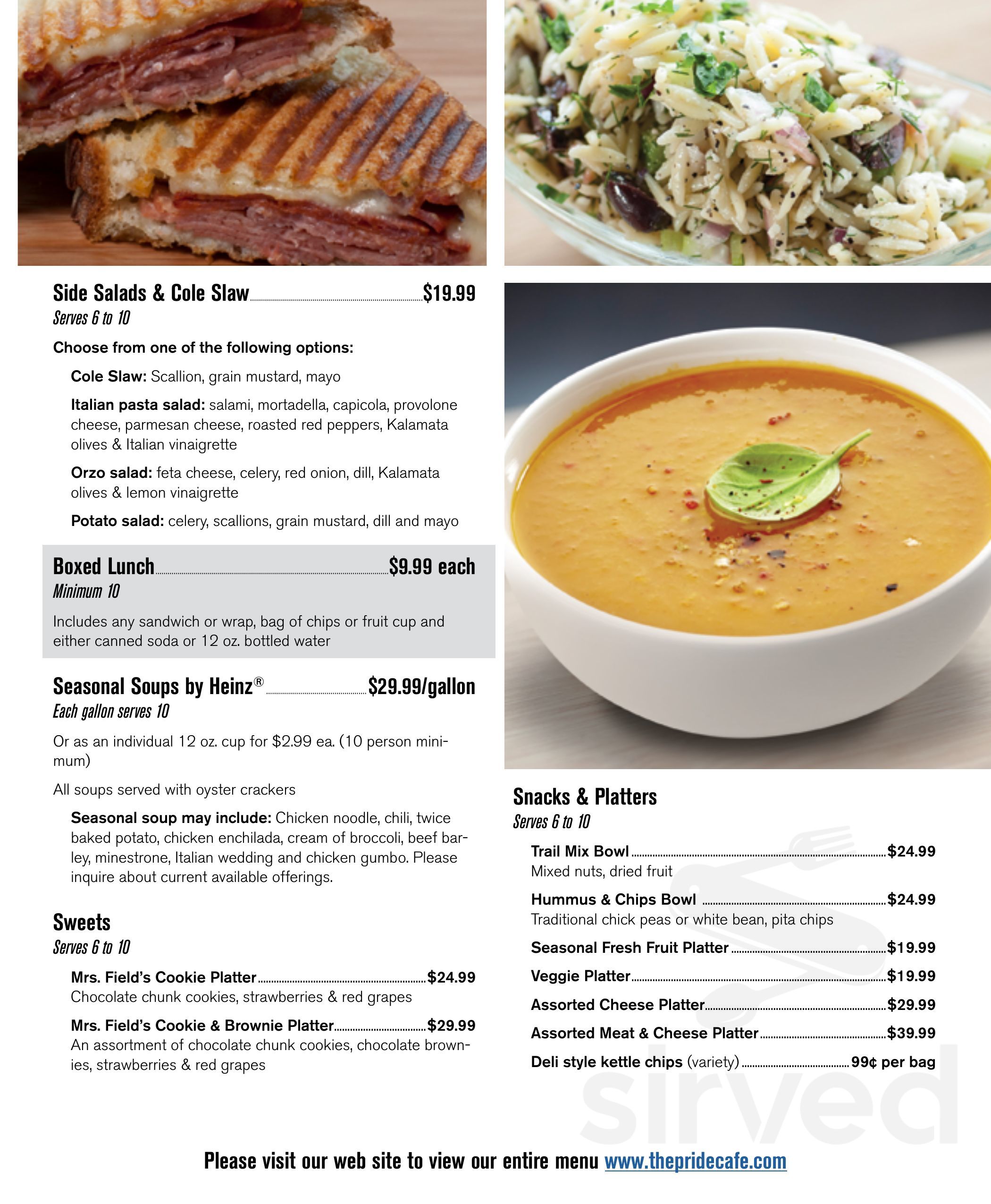 The PRIDE of Aurora - BP menus in Aurora, Illinois, United States