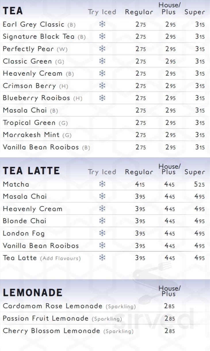 Centurion Coffee menu in Guelph, Ontario, Canada