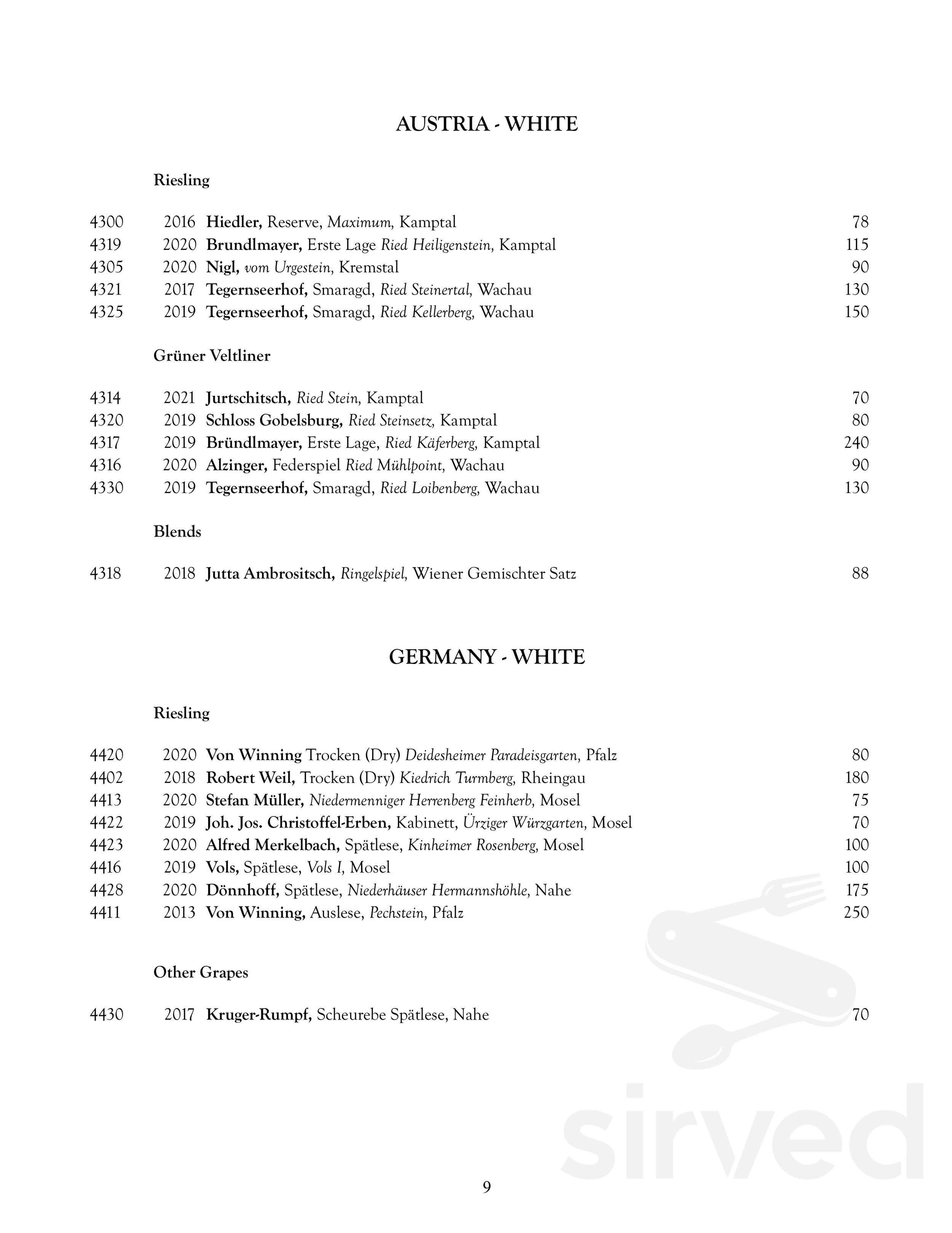 Junoon menu in New York, New York, USA