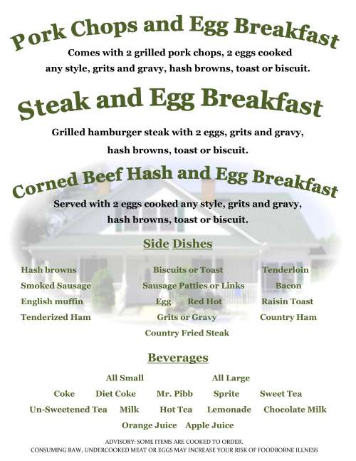 Midway Meal House menu in Alpharetta, Georgia, USA