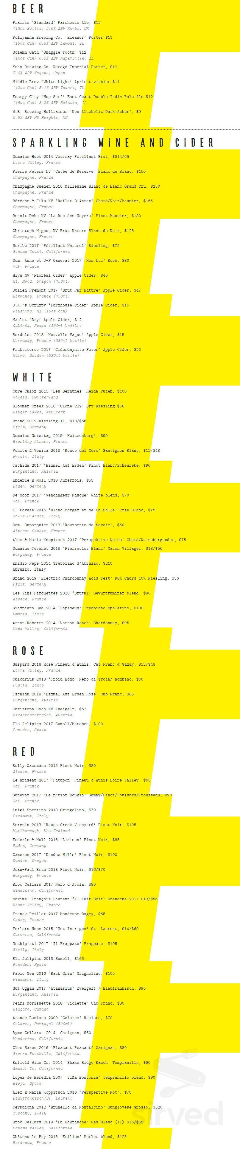 Menu - Chicago IL's Giant | Sirved