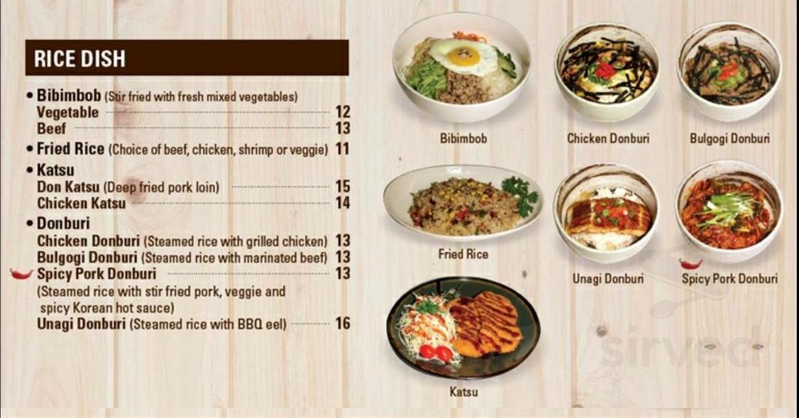 Tokai Ramen menu in Moncton, New Brunswick, Canada