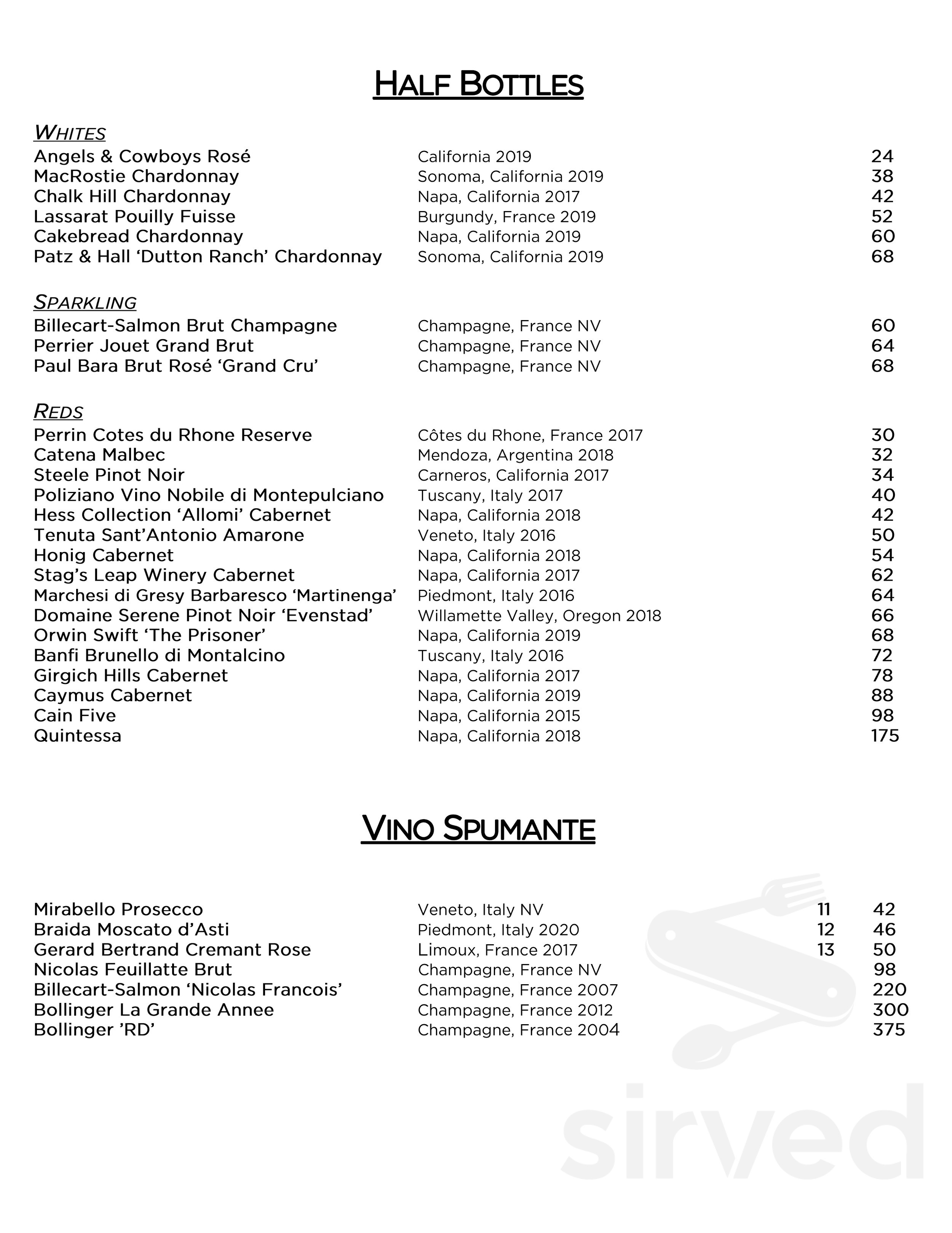 IL Palato Italian Restaurant menu in Clayton, Missouri, USA