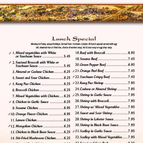 Snow Dragon Chinese Restaurant menu in Ephraim, Utah, USA