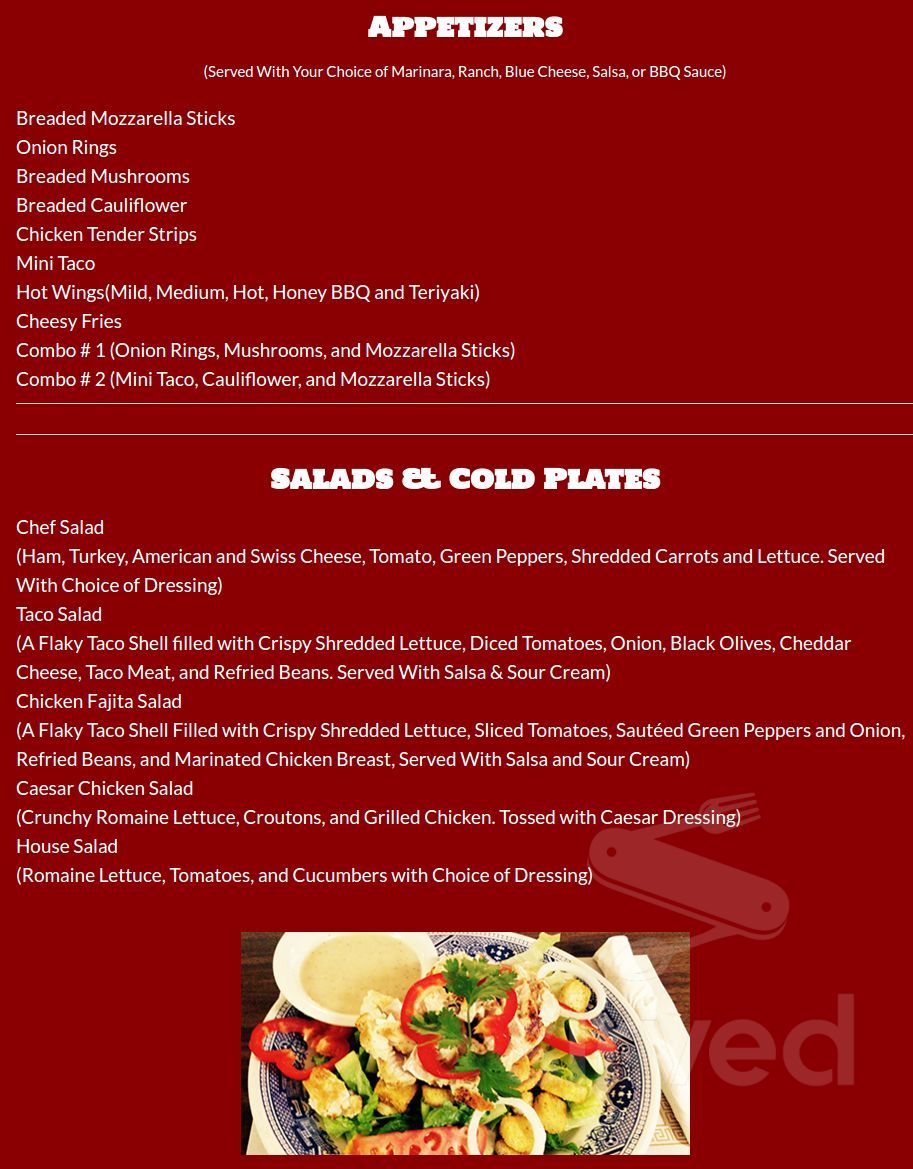 Knoxville Bar And Grill menu in Knoxville, Illinois, USA