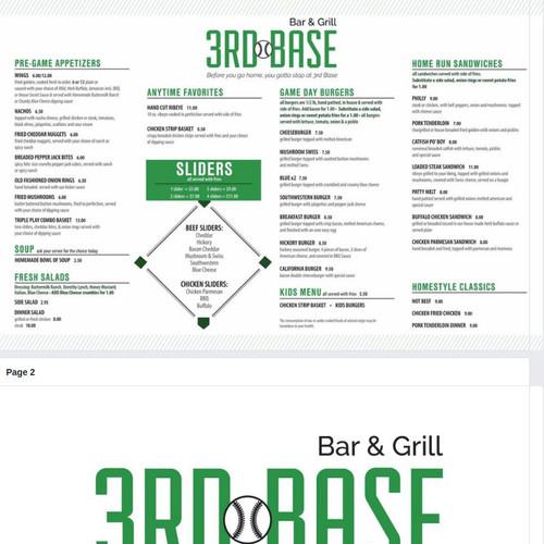 3rd Base Bar and Grill menu in Council Bluffs, Iowa, USA