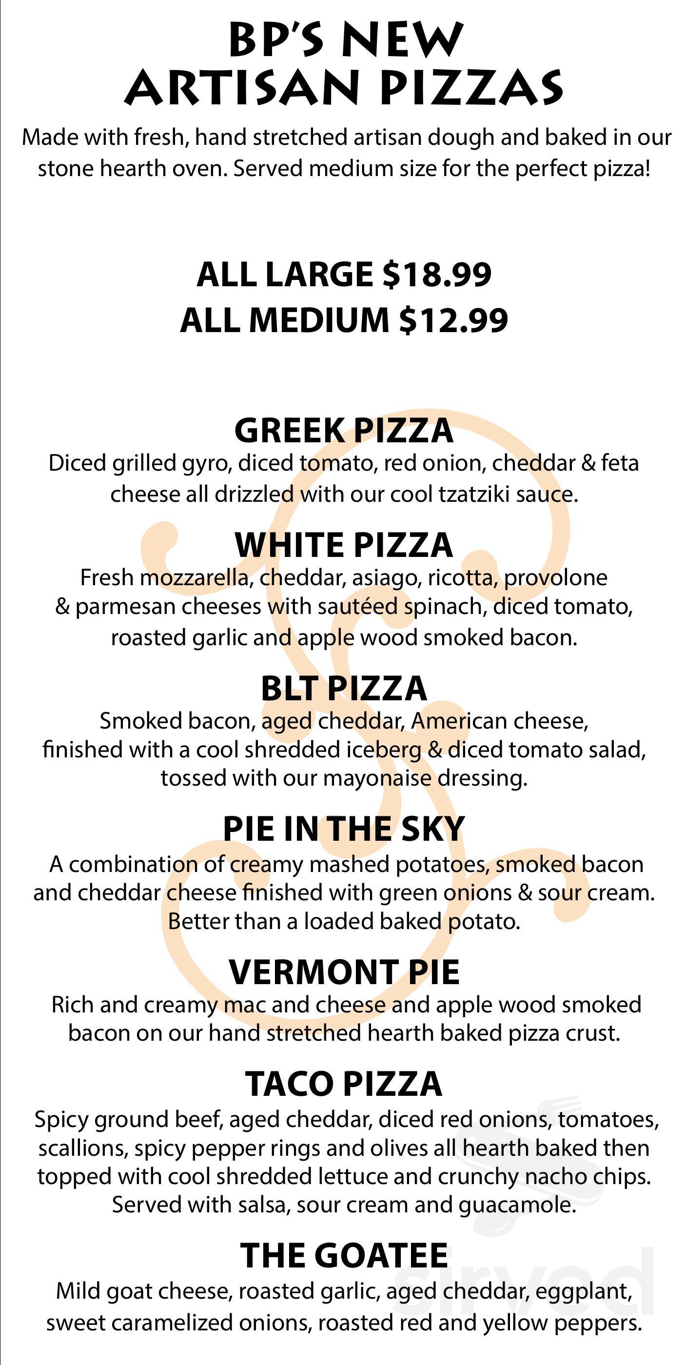 Bellingham Palace menu in Bellingham, Massachusetts, USA