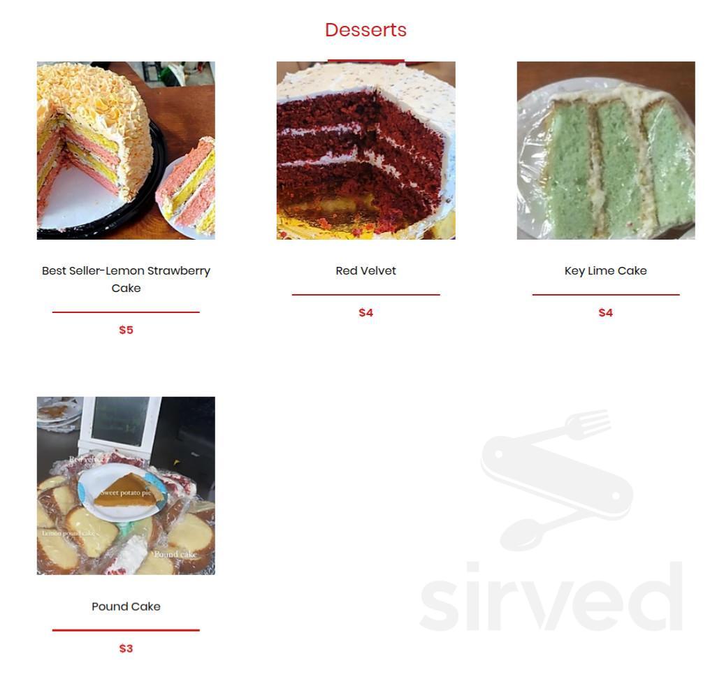 Shrimp Stop menu in Tallahassee, Florida, USA