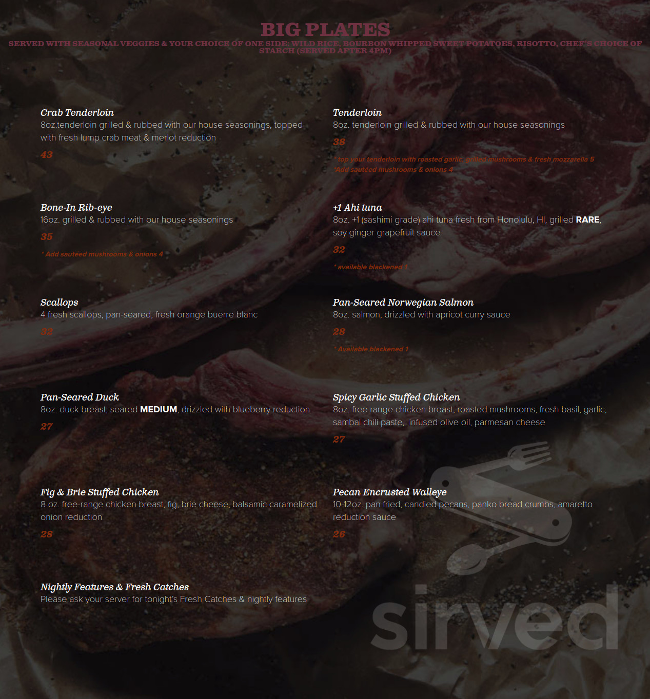 Menu for Plae Bistro in Green Bay, WI | Sirved