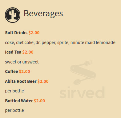 Sundown Tavern menu in Ruston, Louisiana, USA