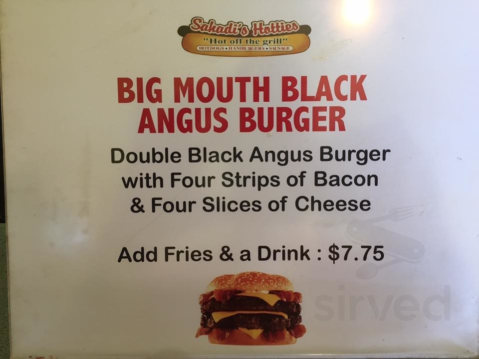 Sahadi's Hotties menu in New Britain, Connecticut, USA