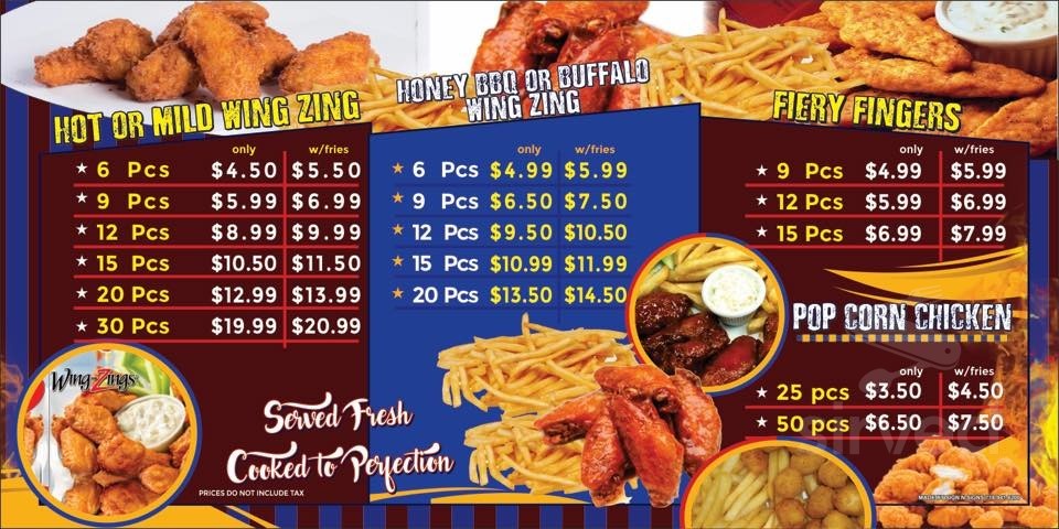 Kennedy Fried Chicken menu in Lynn, Massachusetts, USA