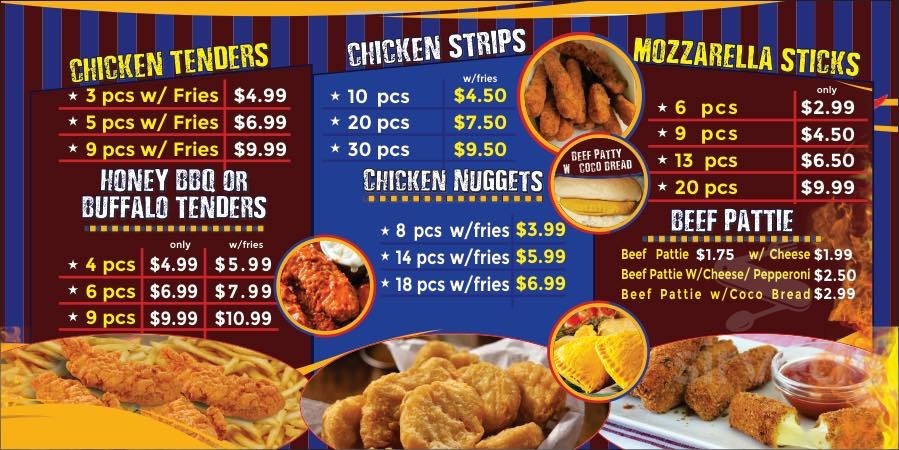 Kennedy Fried Chicken menu in Lynn, Massachusetts, USA
