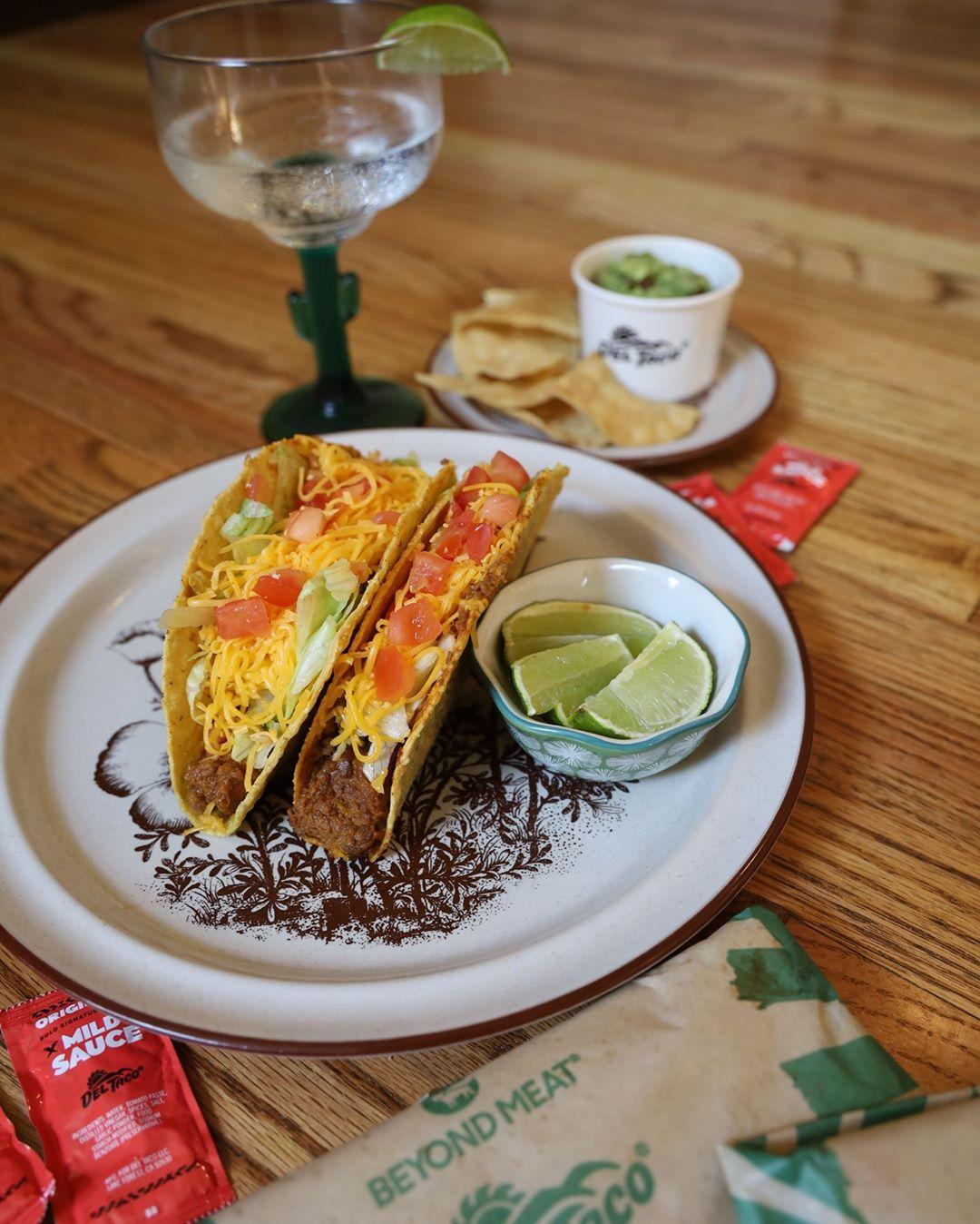 Del Taco menu in San Diego, California, USA