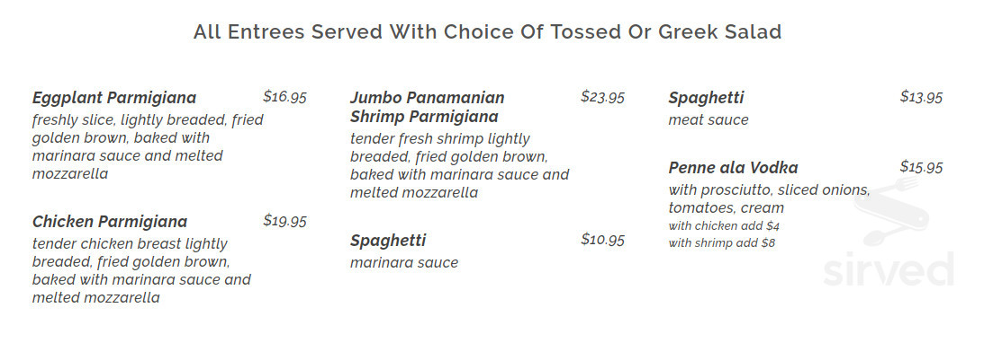 Imperial Diner menu in Freeport, New York, USA