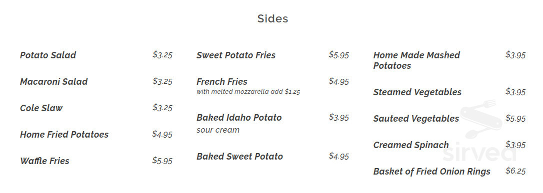 Imperial Diner menu in Freeport, New York, USA
