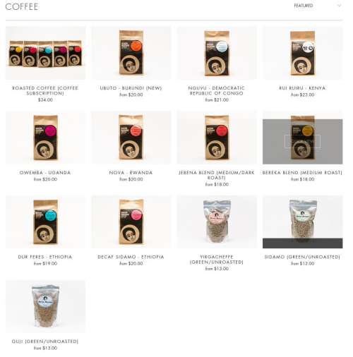 Boon Boona Coffee menu in Renton, Washington, USA