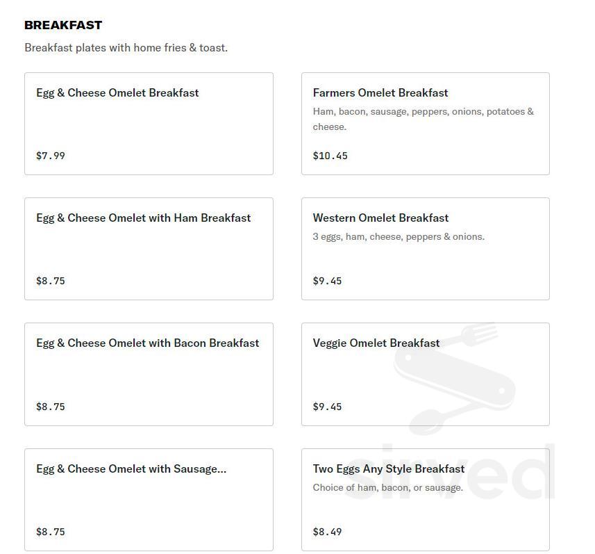 Hometown Deli menu in Fishkill, New York, USA