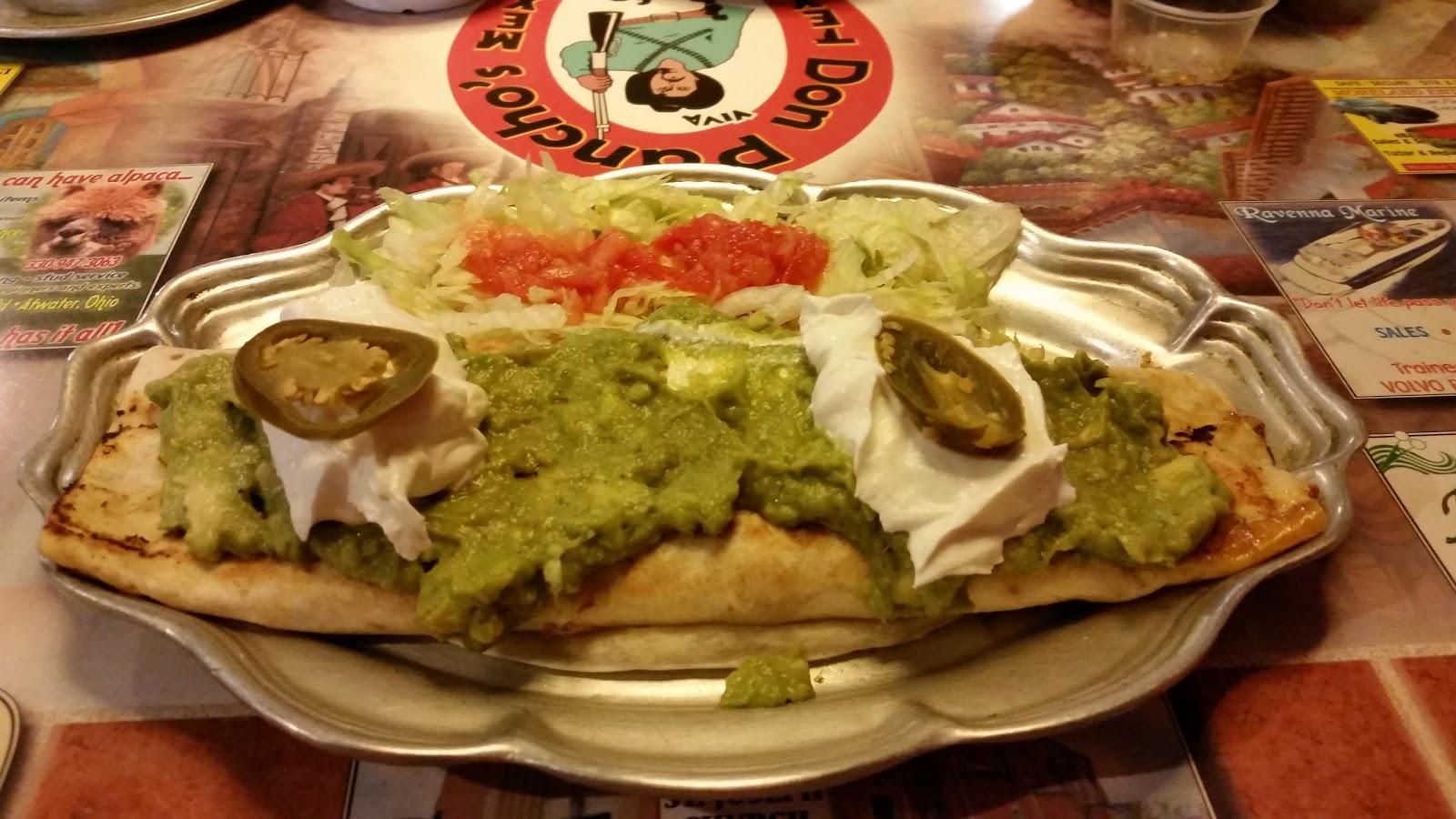 Don Pancho's Tex-Mex Cafe menu in Alliance, Ohio, USA