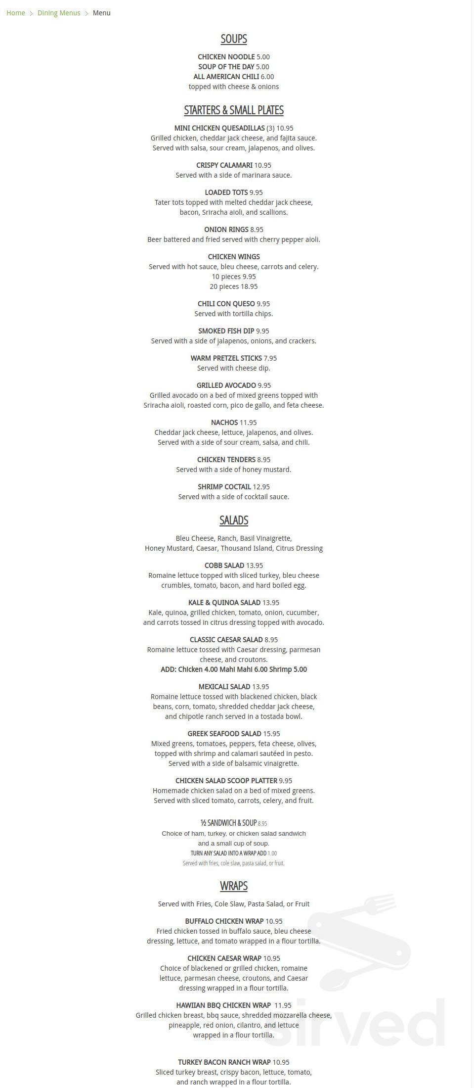 Beach Club Lake Worth menu in Lake Worth, Florida, USA