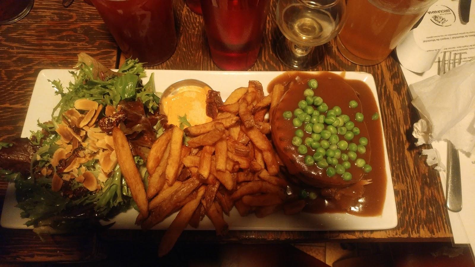 Broue Pub Brouhaha menu in Montréal, Quebec, Canada