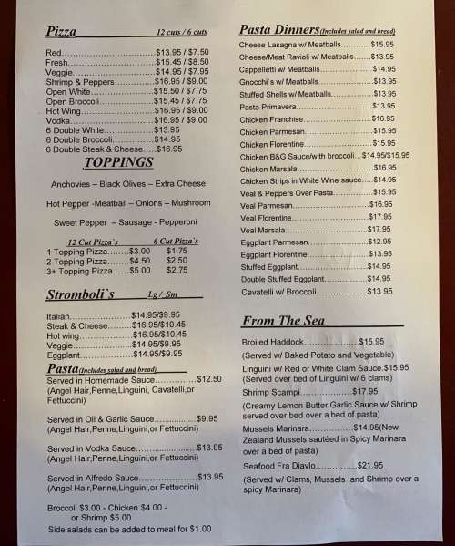 Colarusso's Cafe menu in Clarks Summit, Pennsylvania, USA