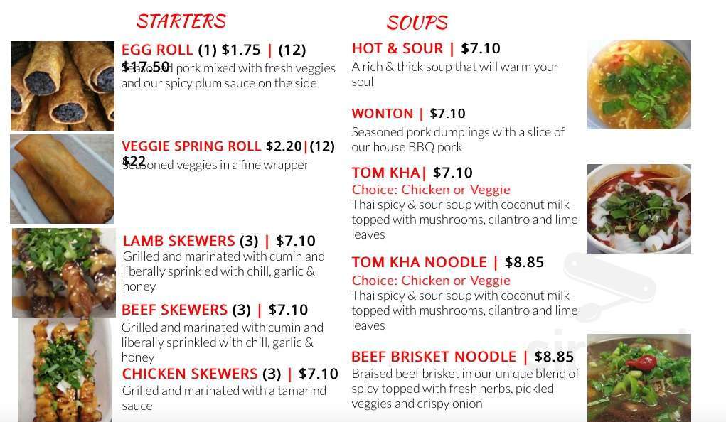 Angry Dragonz Foodtruck menu in Ottawa, Ontario, Canada