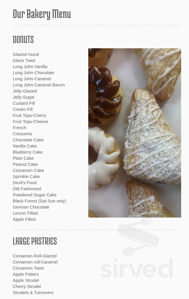 Menu for Old Town Donuts in Florissant, MO | Sirved