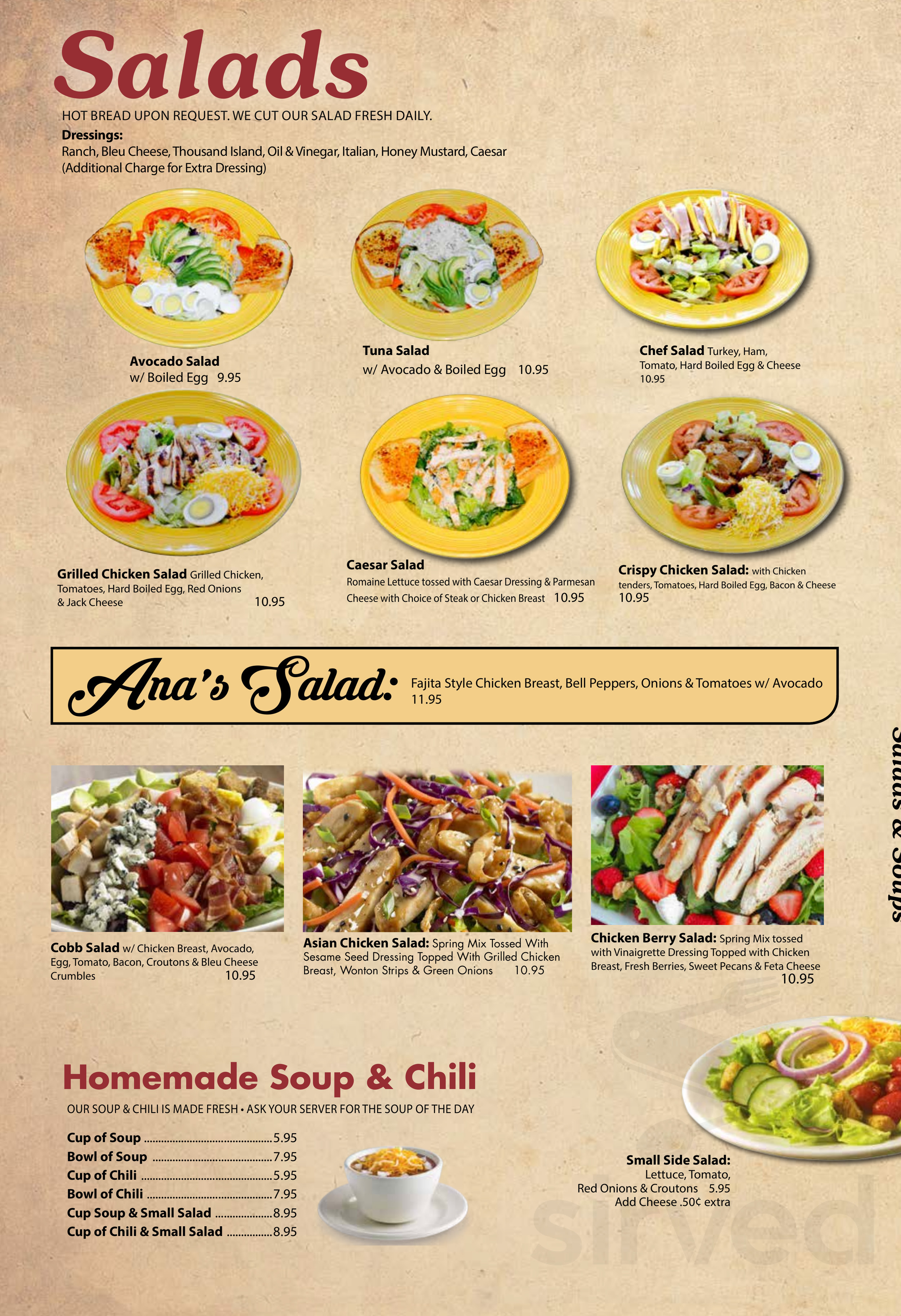 Brandon's Diner menus in Riverside, California, United States