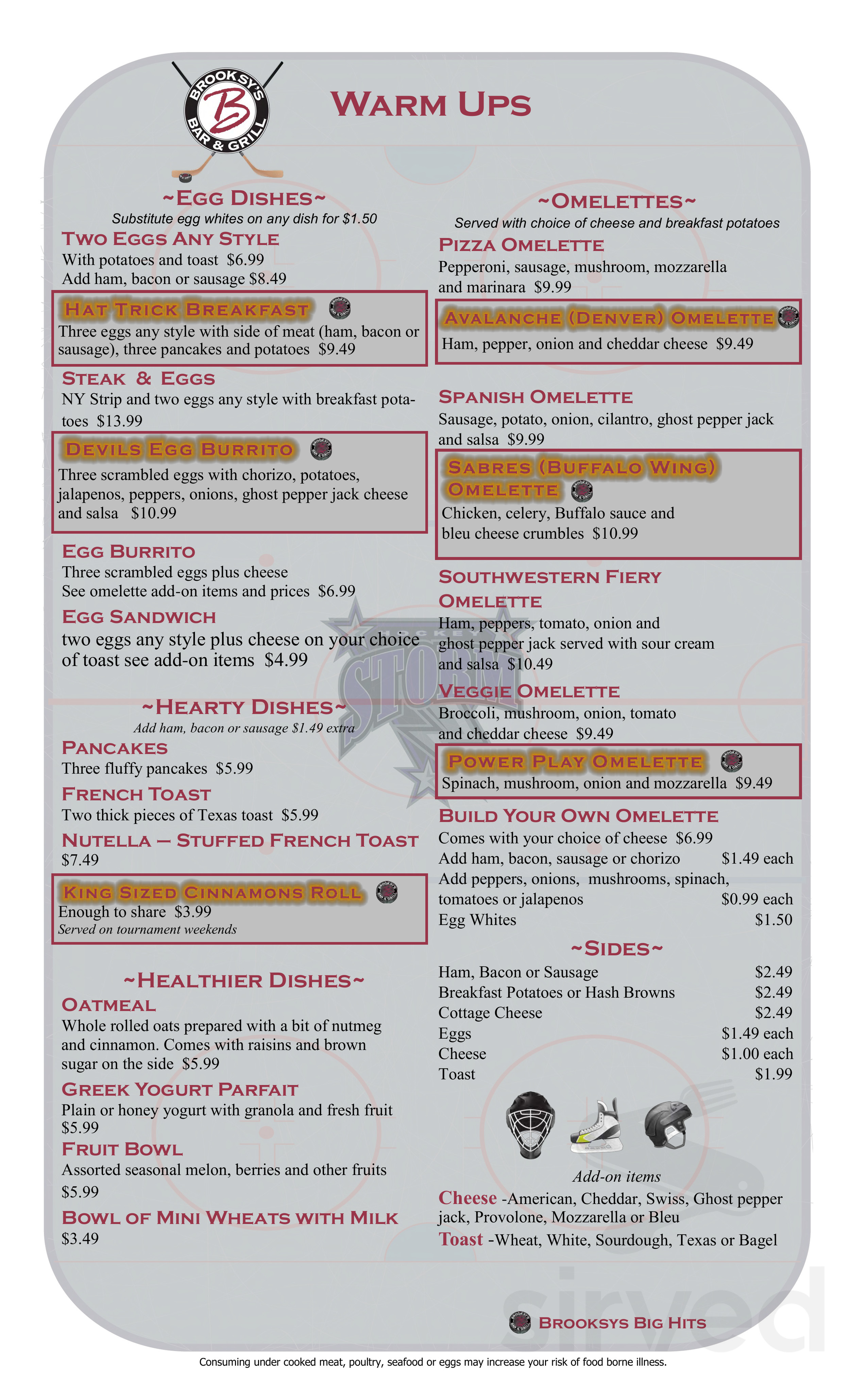 Brooksy's menus in Las Vegas, Nevada, United States