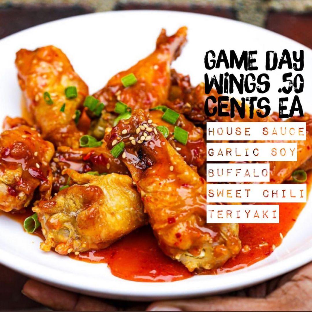 Koy menu in Boston, Massachusetts, USA