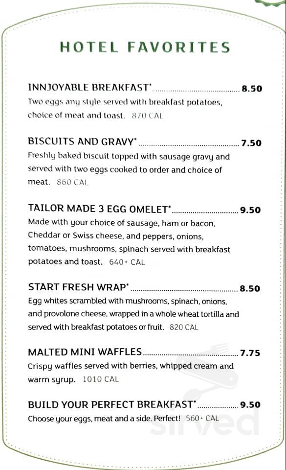 Menu for Season’s Grill in Murfreesboro, TN | Sirved