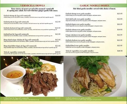 Thai 55 Restaurant menu in Chicago, Illinois, USA