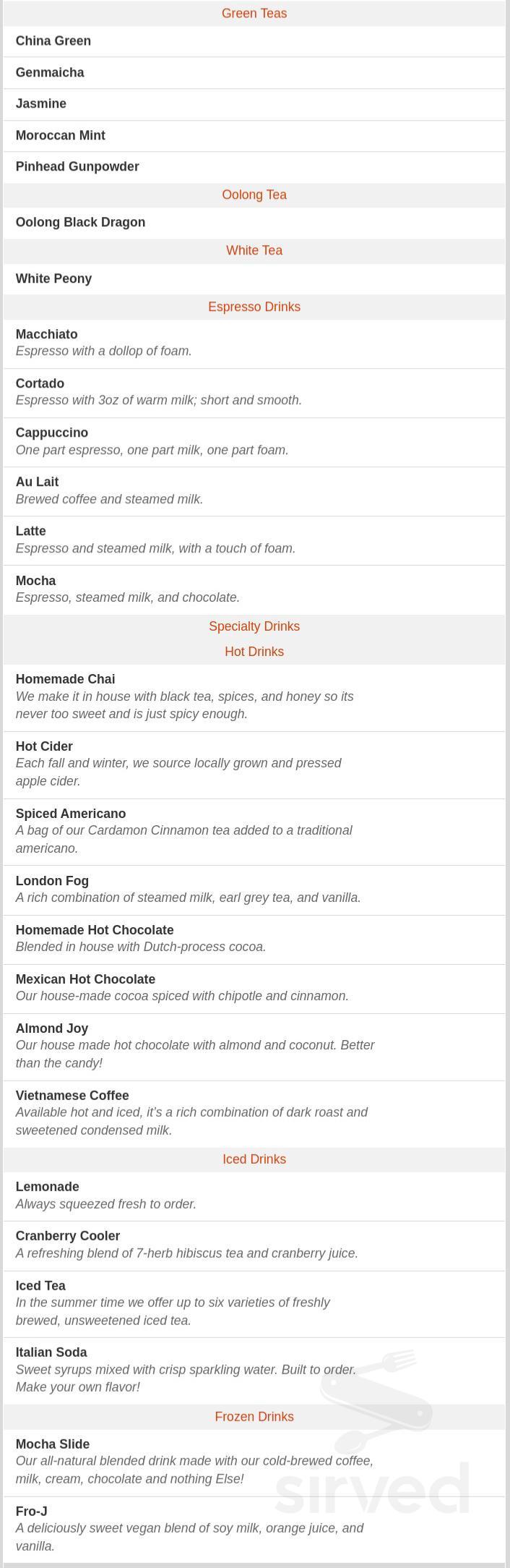 Twelve menus in Tyler, Texas, United States