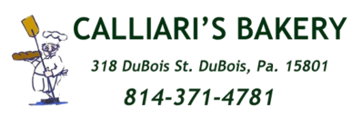 Menu for Calliari Bakery and Italian Deli Grocery in DuBois, PA | Sirved