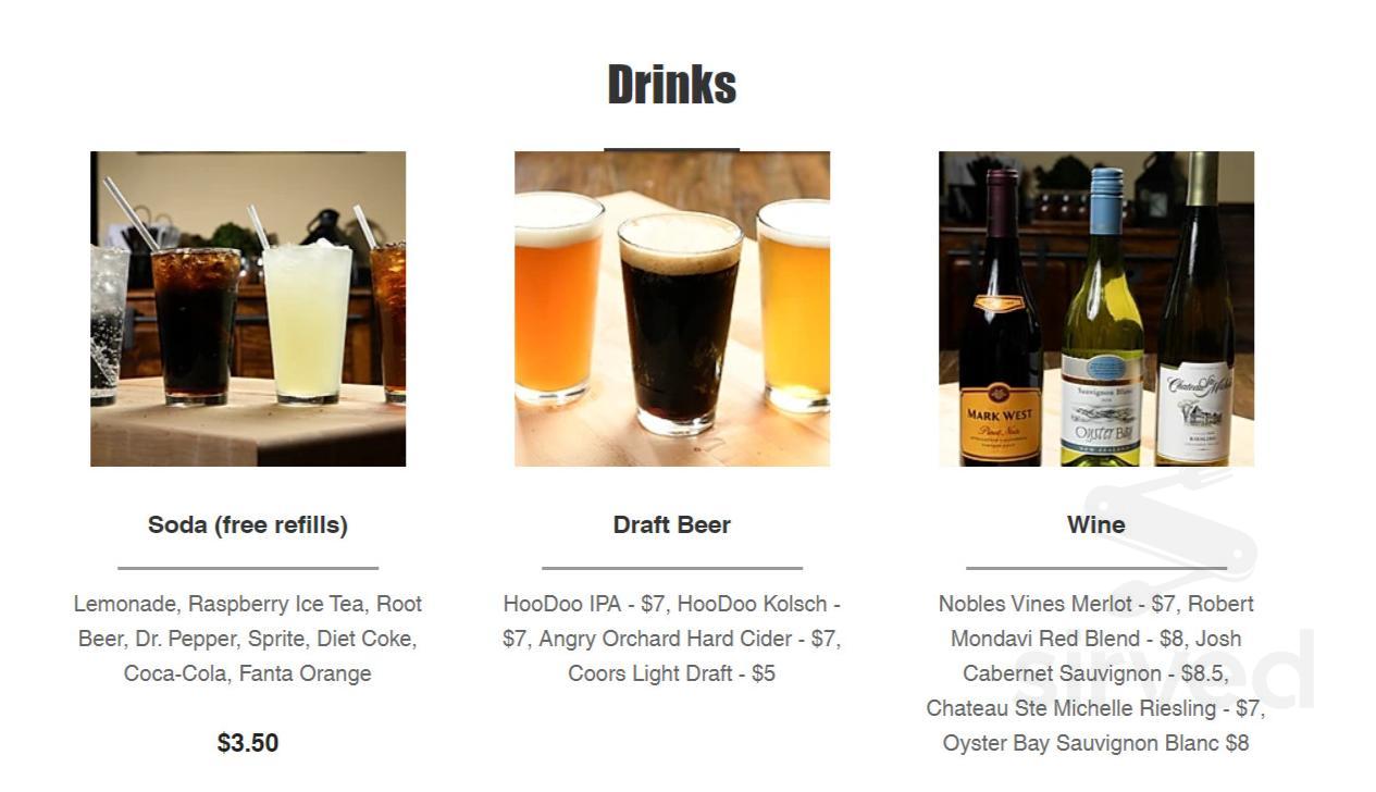 House of Fire Pizza - East menu in Fairbanks, Alaska, USA