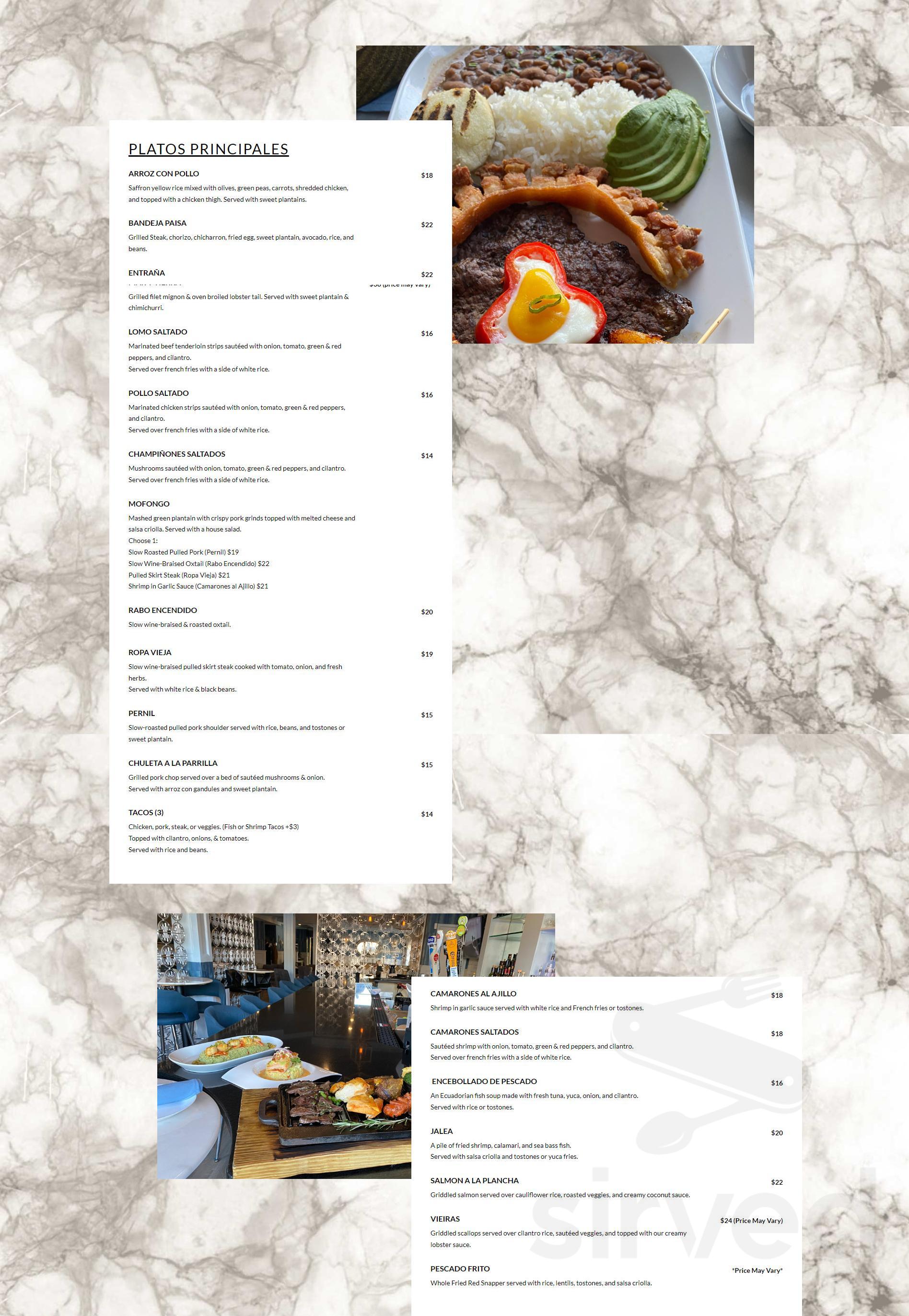 Menu - Stratford CT's CIBUS dos | Sirved