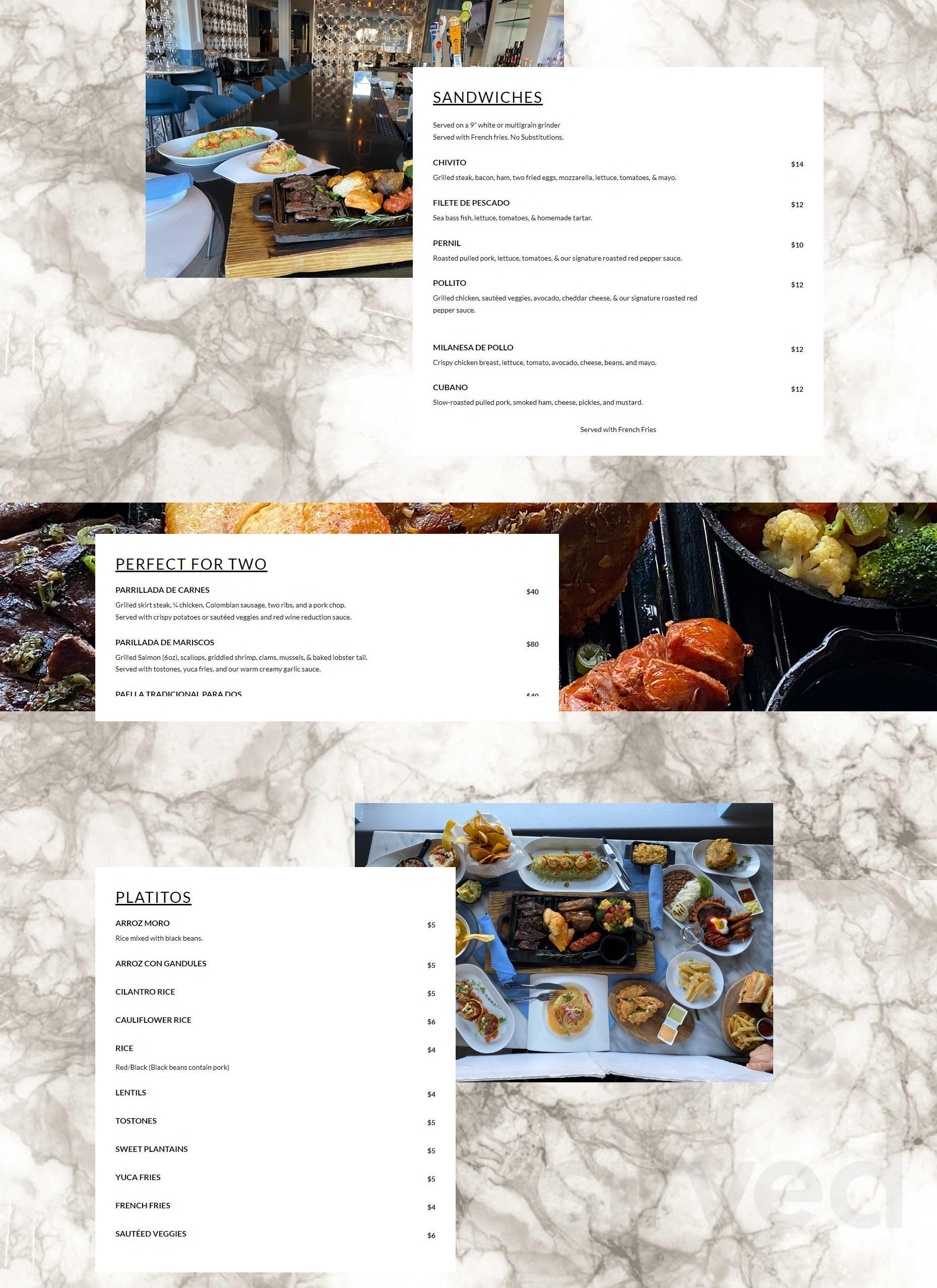 Menu - Stratford CT's CIBUS dos | Sirved