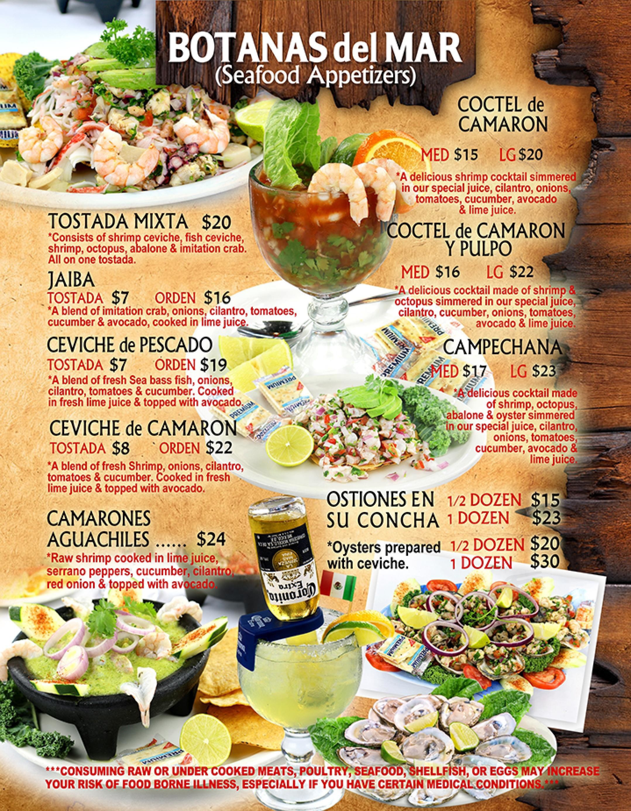 Fiesta Martin Mexican Grill menu in Inglewood, California, USA