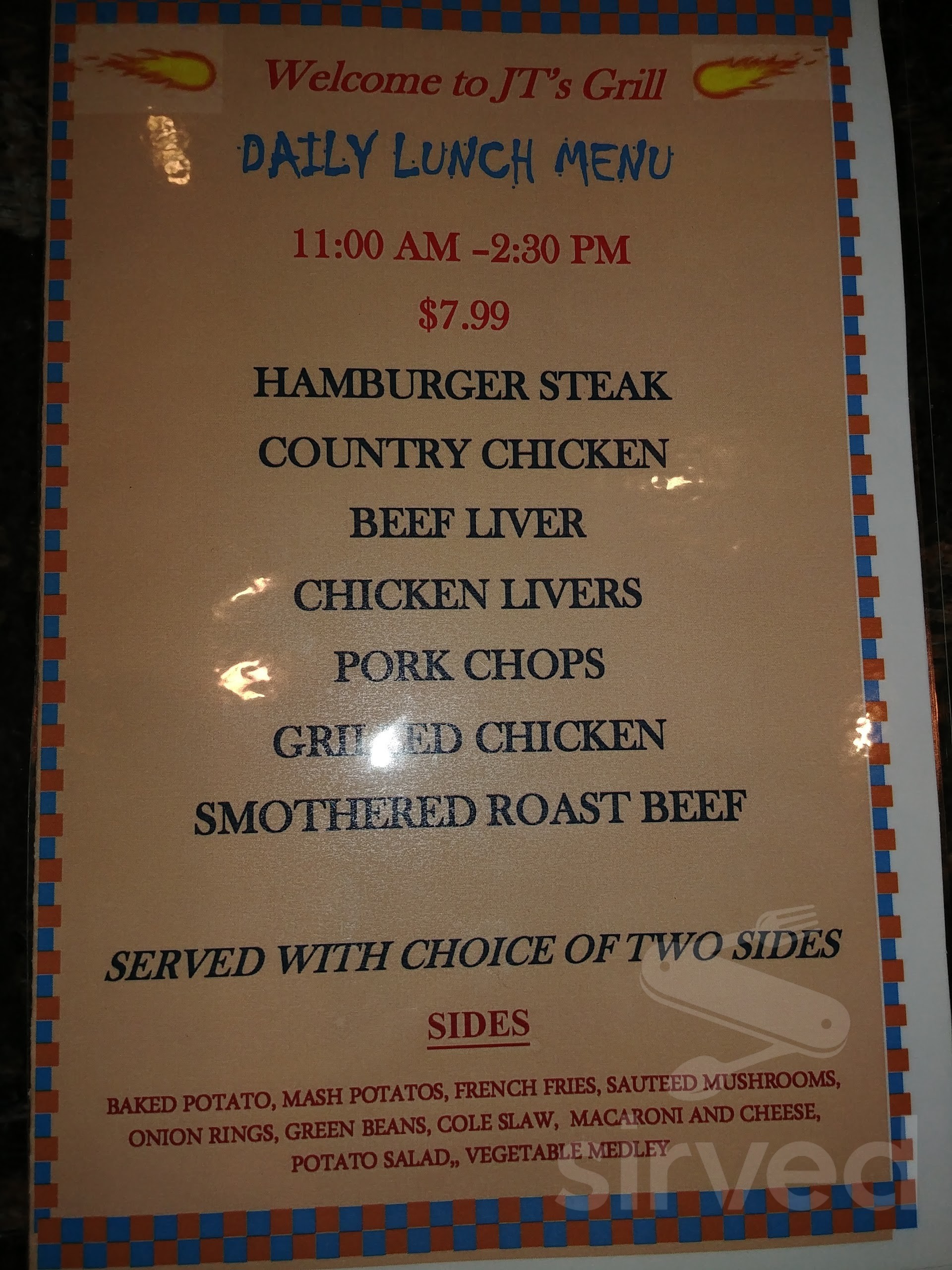 JT'S GRILL menus in Madison Heights, Virginia, United States